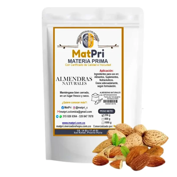 Almendras Naturales - Materias Primas MatPri